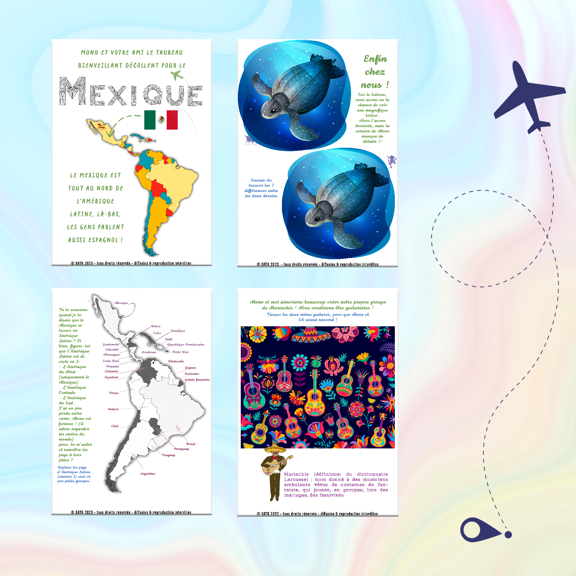 Les voyages de SA – livret pédagogique dès 6 ans – Le Mexique – Taureau ...